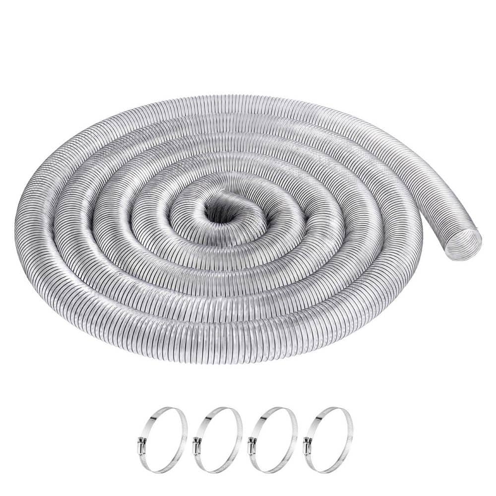 SKYSHALO Dust Collection Hose, 4 in. x 50 ft., Thickened PVC Material ...