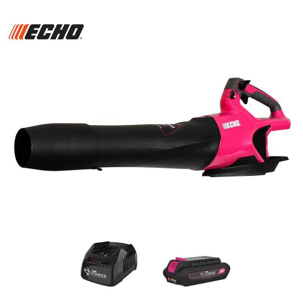 ECHO 56V 151 MPH 526 CFM Limited Edition Pink Cordless Battery Powered ...