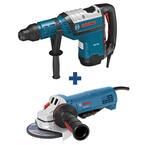 Bosch 13.5 Amp 1-3/4 in. Corded Variable Speed SDS-Max Concrete/Masonry Rotary Hammer Drill with ...