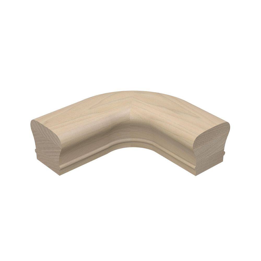 EVERMARK Stair Parts 7211 Unfinished Poplar 90° Level Quarter Turn ...