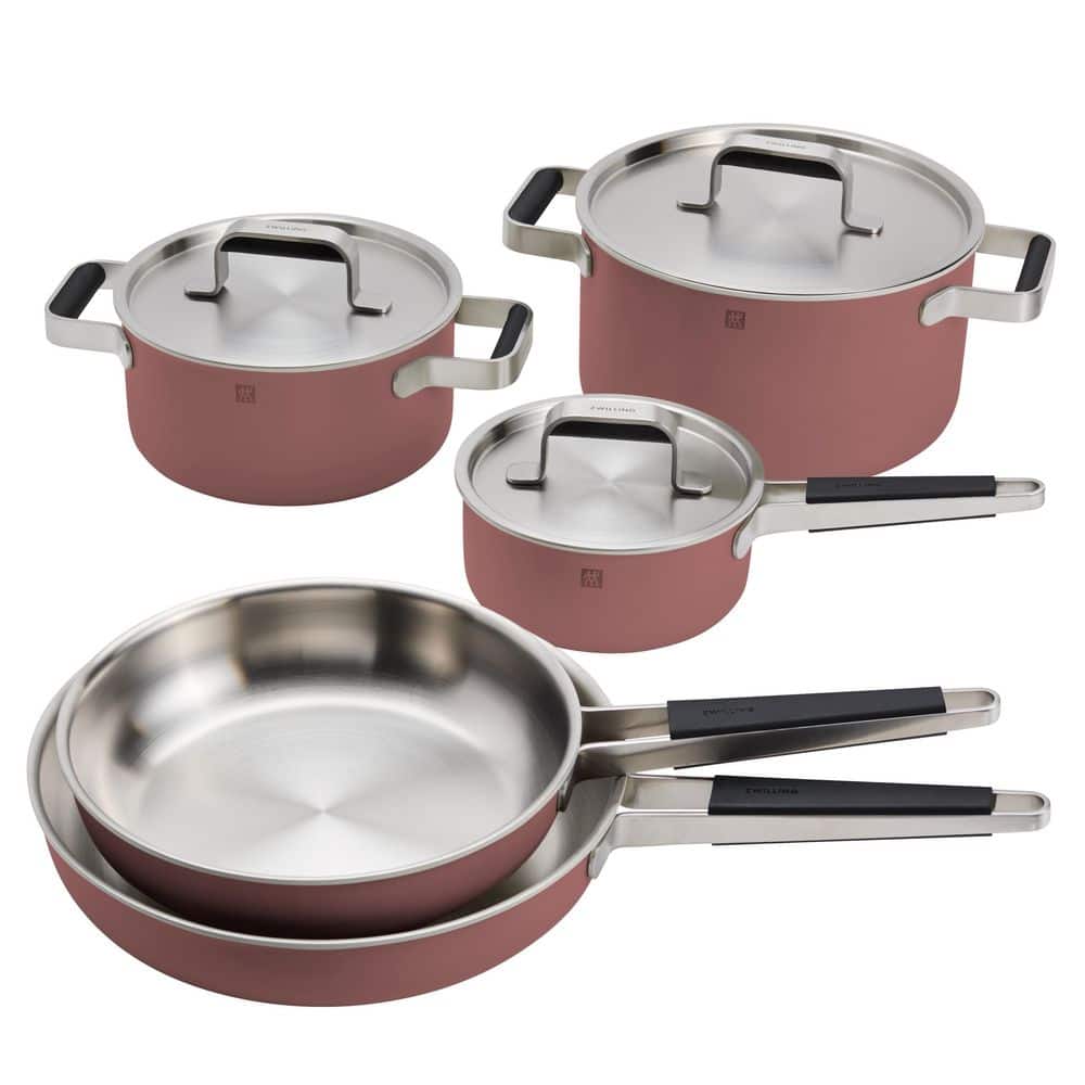 ZWILLING 8-pc Rose Stainless Steel Cookware Set 1031054 - The Home Depot