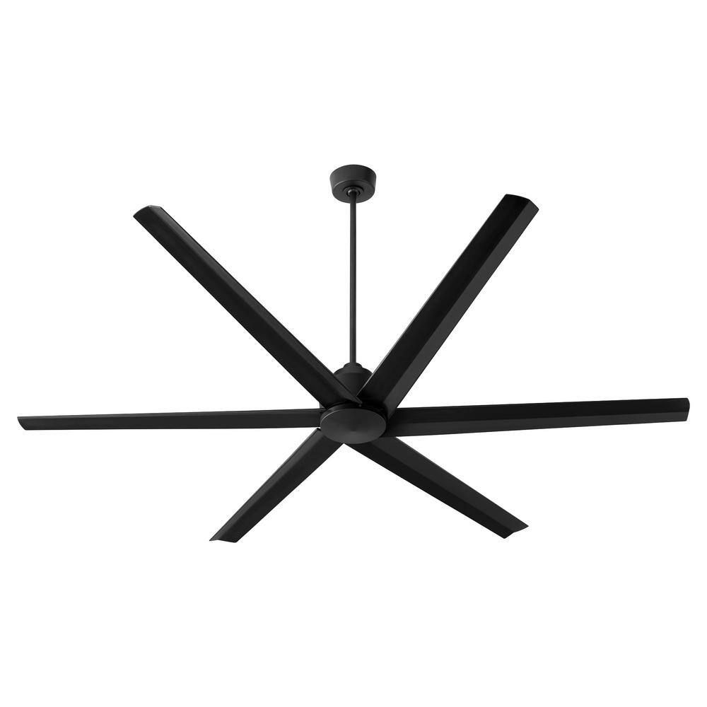 quorum Titus 80 in. 6-Blade Matte Black Ceiling Fan 20806-59 - The Home ...