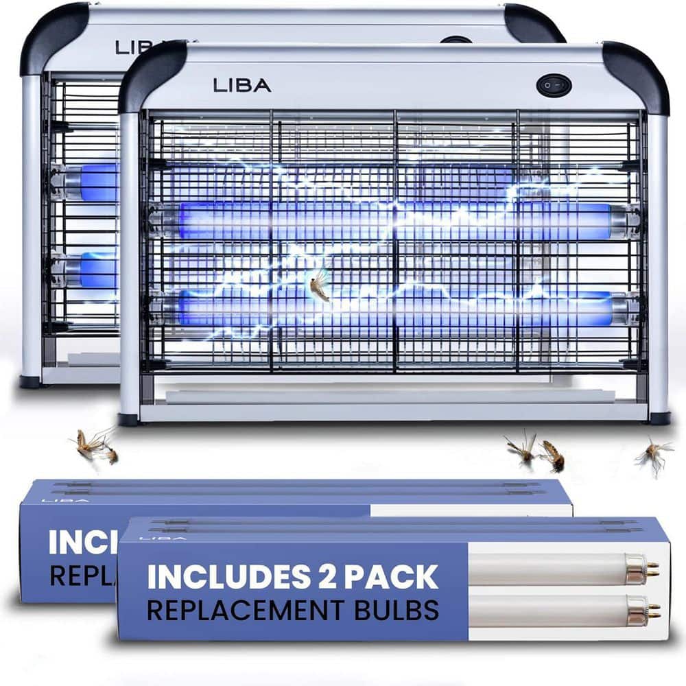 LIBA 2-Pack Electric Bug Zapper Indoor Insect Killer, 2800V Mosquito ...