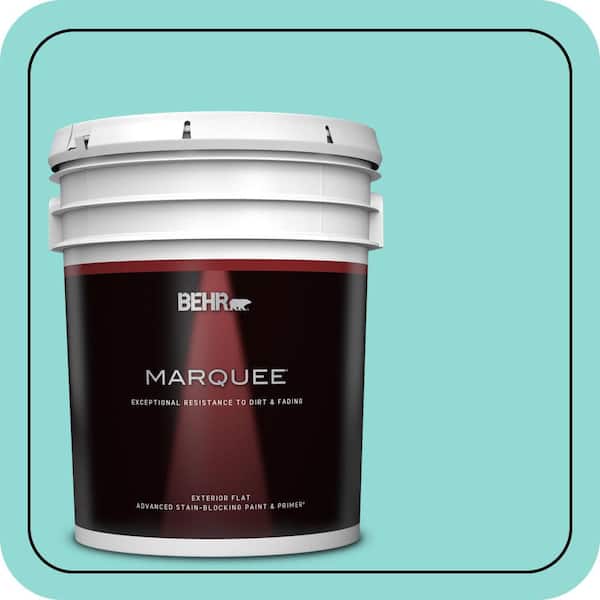 BEHR MARQUEE 5 gal. #490A-3 Sweet Rhapsody Flat Exterior Paint & Primer ...