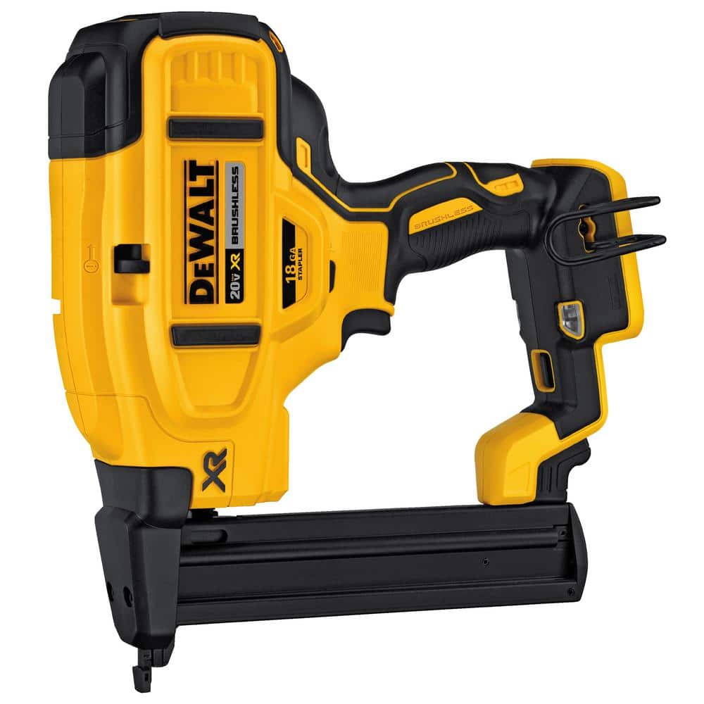 DEWALT 20V MAX XR Lithium-Ion Cordless 18-Gauge Narrow Crown Stapler ...