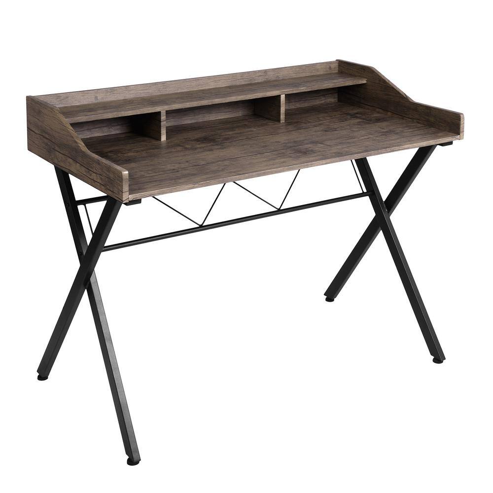 Homy Casa Fort 43 in. Rectangular Manuefactured Wood Computer Desk With ...