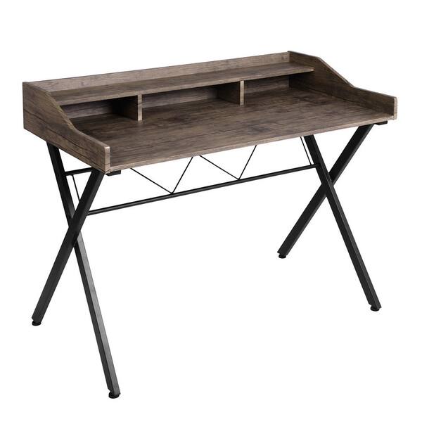 Homy Casa Fort 43 in. Rectangular Manuefactured Wood Computer Desk With ...