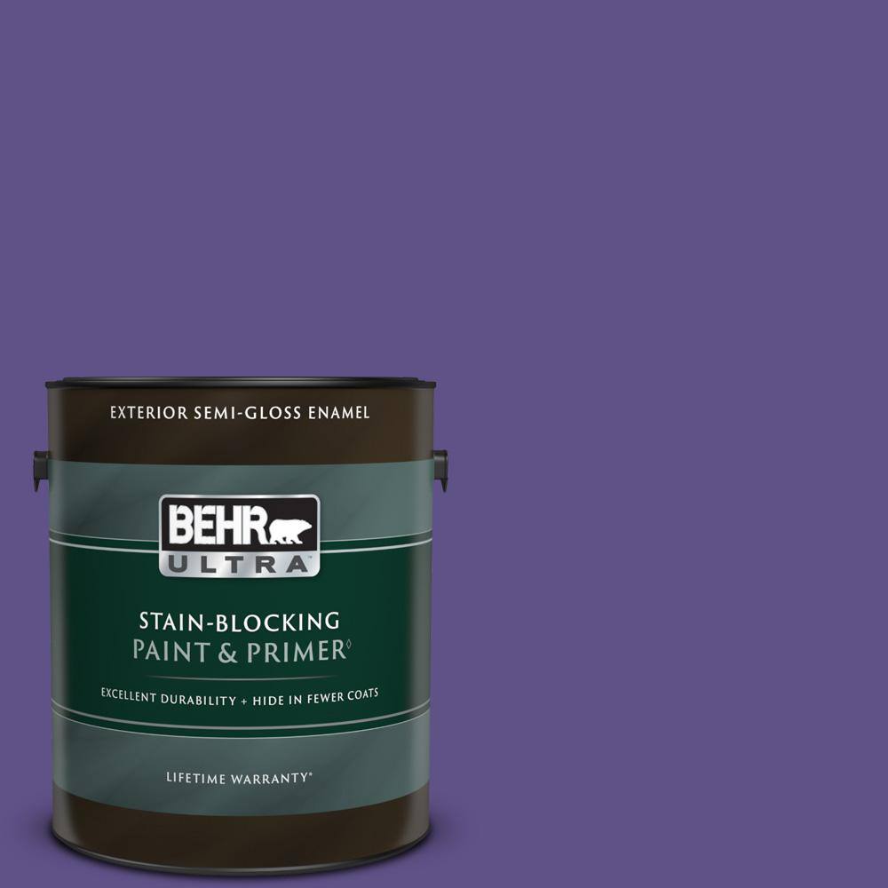 BEHR ULTRA 1 gal. #P560-7 Kings Court Semi-Gloss Enamel Exterior Paint ...