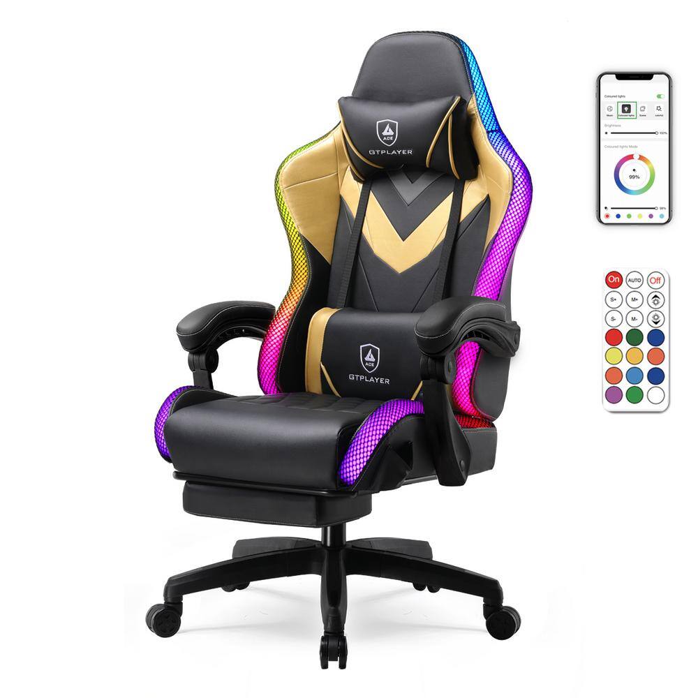 Have a question about ComHoma RGB Gaming Chair with LED Lights Faux ...