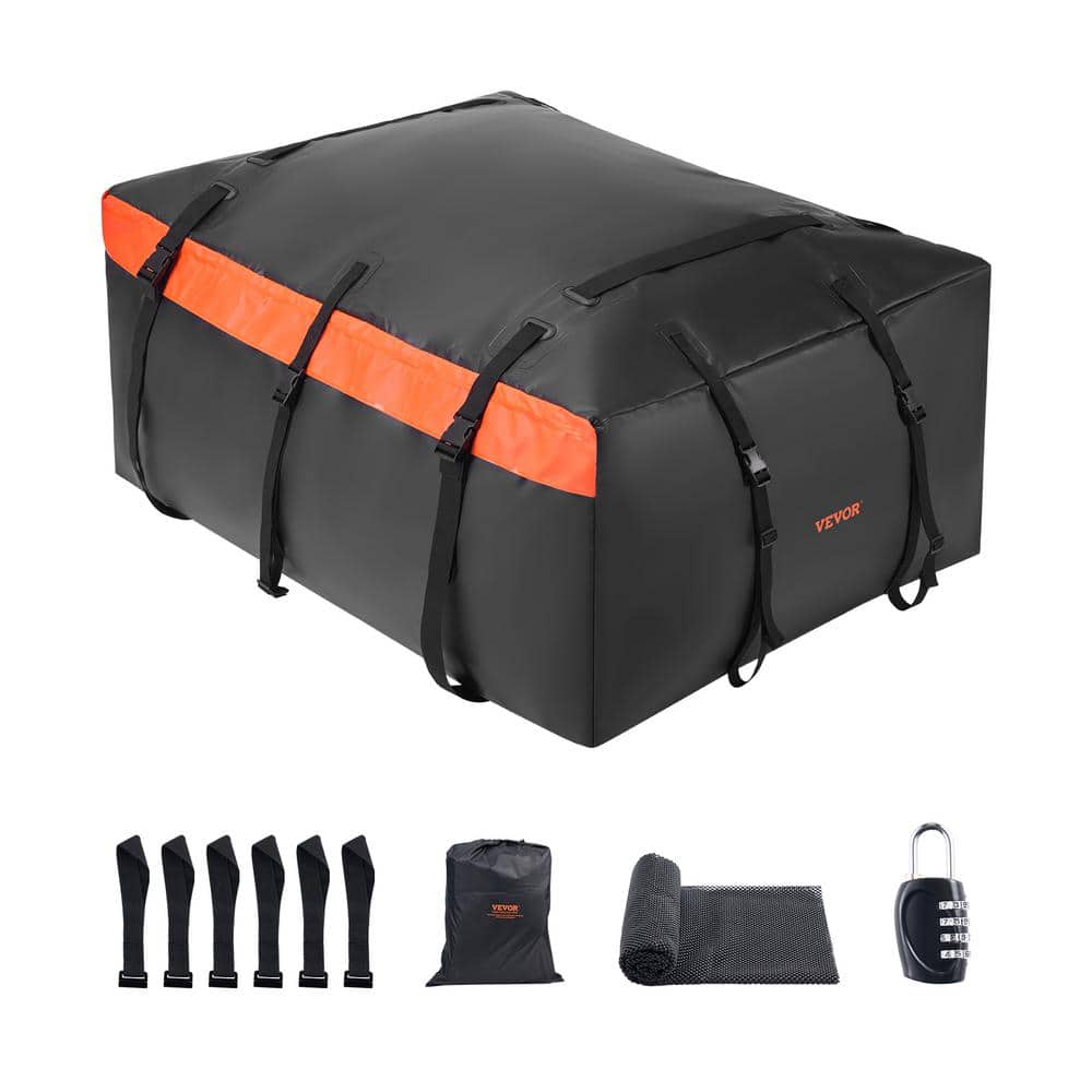 VEVOR Car Rooftop Cargo Carrier Bag, 20 cu. ft. Roof Cargo Carrier ...