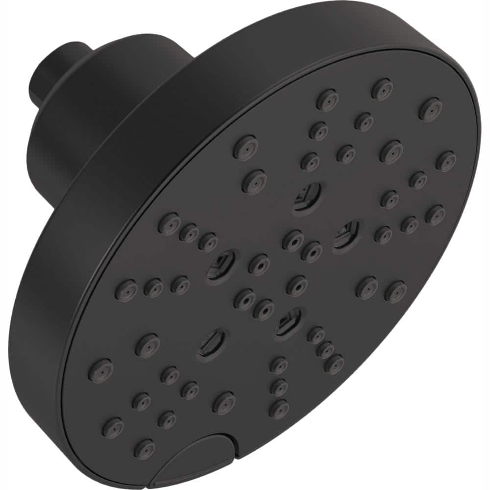 Delta Pivotal 5-Spray Patterns 1.75 GPM 6 in. Wall Mount Fixed Shower ...