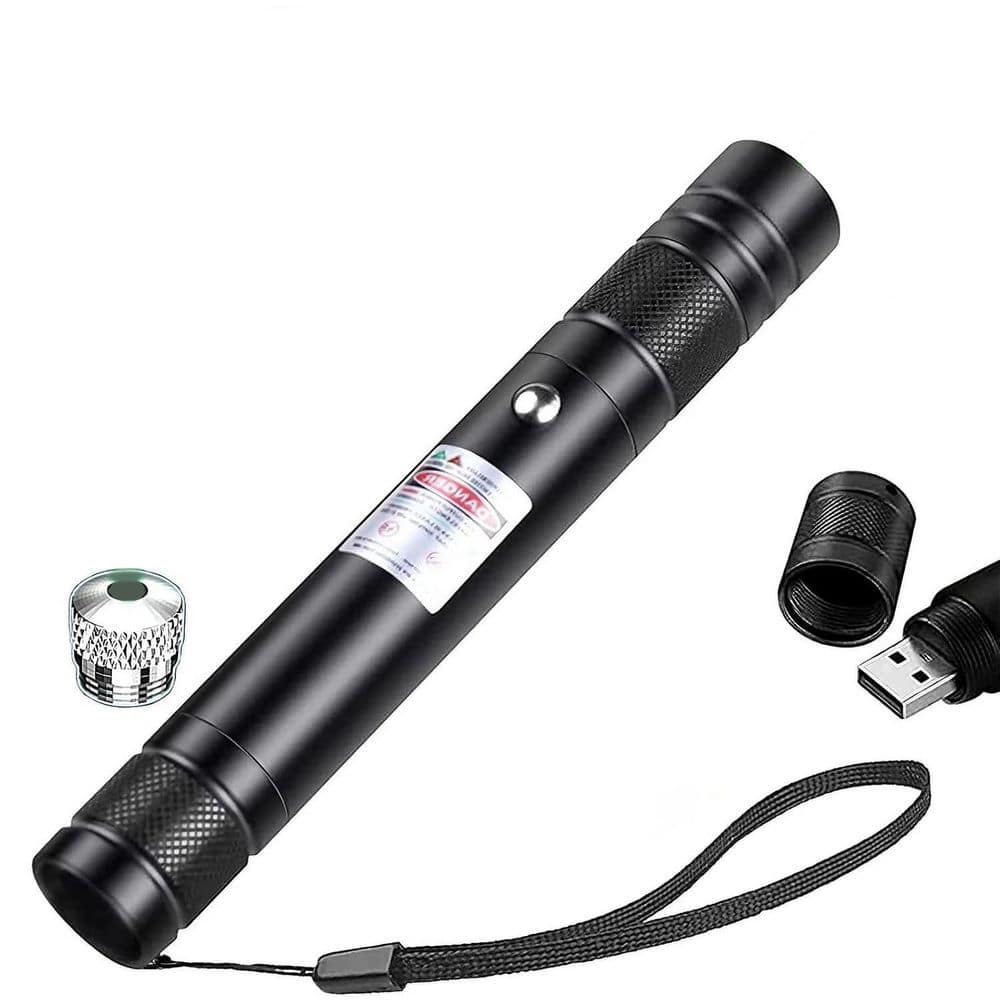 Lukyamzn Rechargeable Green Laser Pointer Screen w/ Long-Range High ...