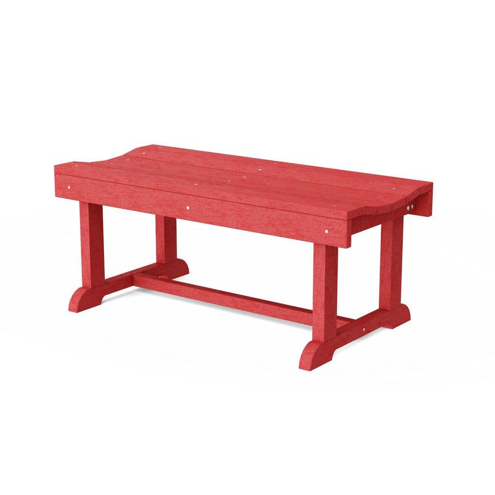 Wildridge Heritage 42 in. Cardinal Red HDPE Plastic Outdoor Patio ...