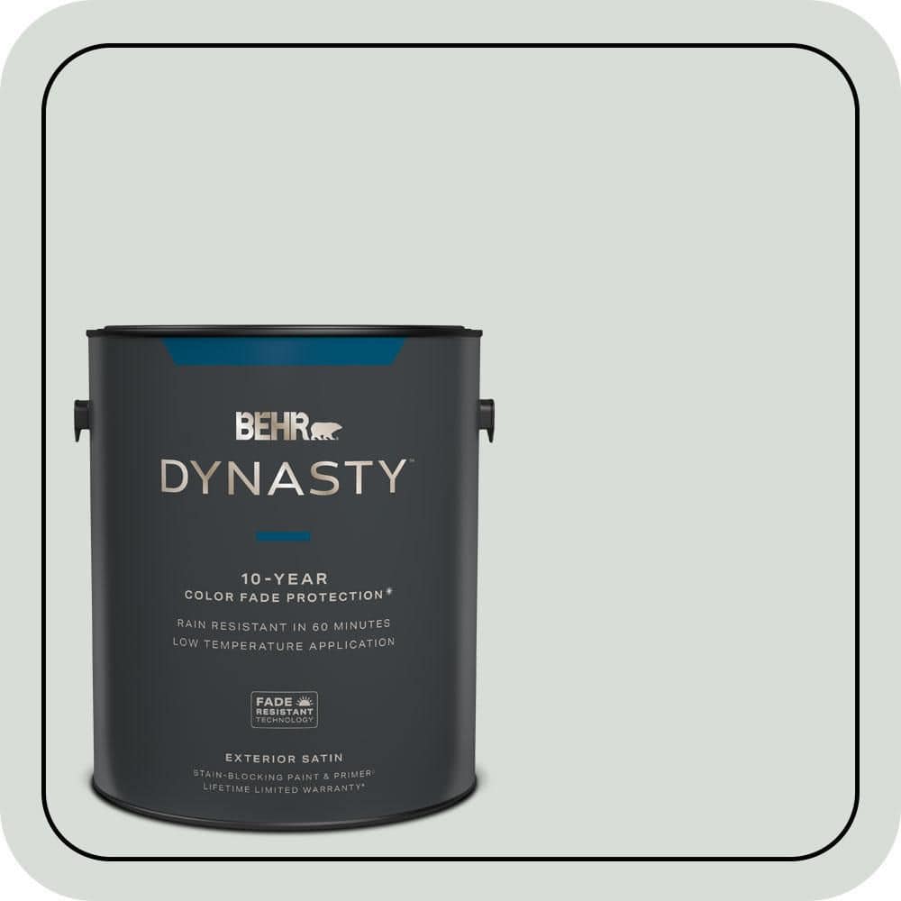 BEHR DYNASTY 1 gal. #PPL-66 Iced Slate Satin Enamel Exterior Stain ...