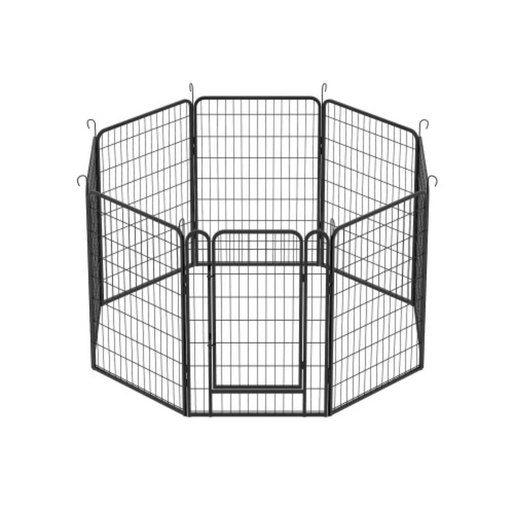 Dog Playpen Adjustable Folding Portable Pet Fence for Small to Medium ...