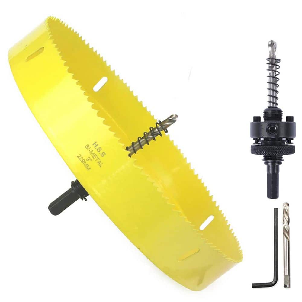 Have a question about Bi-Metal 9 in. Hole Saw with Arbor Mandrel for ...