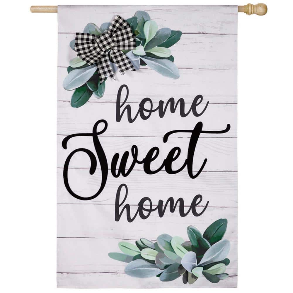 Evergreen Enterprises 2-1/3 ft. x 3-2/3 ft. Home Sweet Home Eucalyptus ...