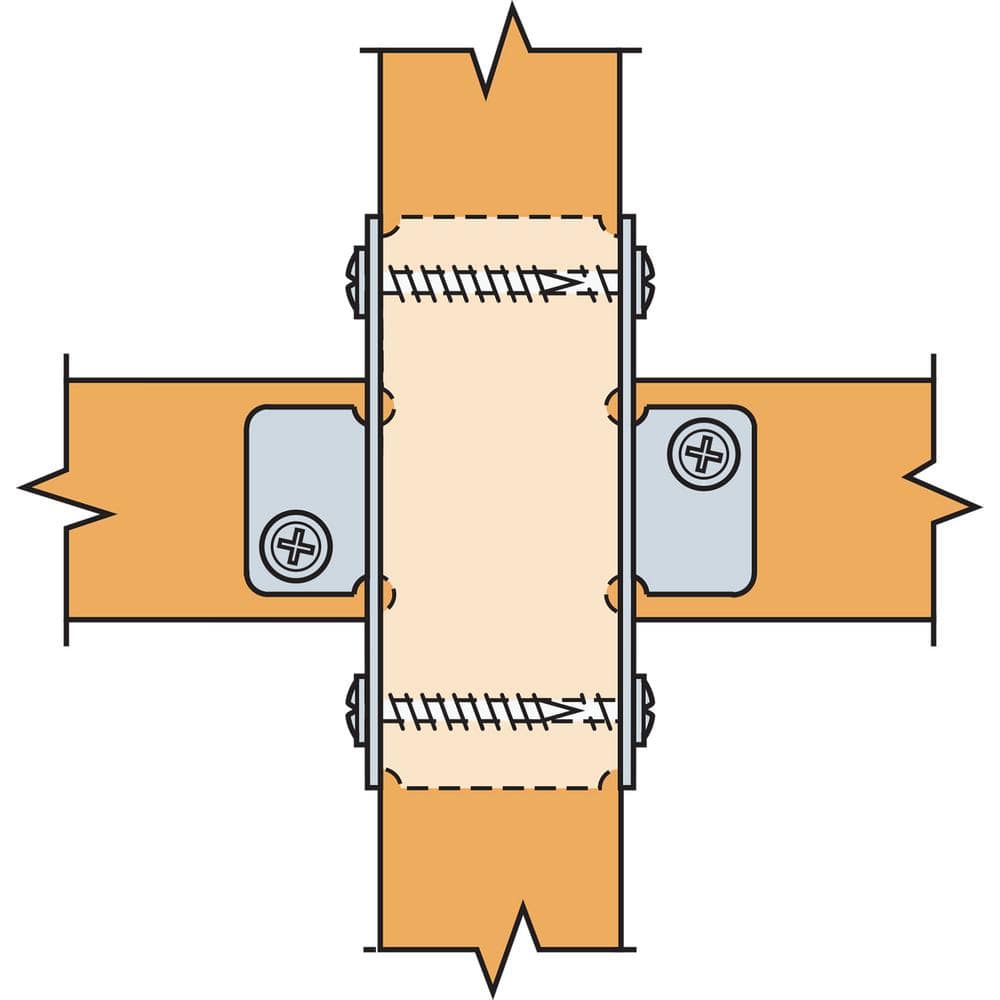 Buy RTR ZMAX Galvanized Rigid Tie Connector for Nominal 2 x Joist/Post ...