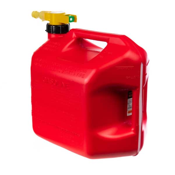 No Spill 5 Gal. Gasoline Can w/View-Stripe 1460 - The Home Depot