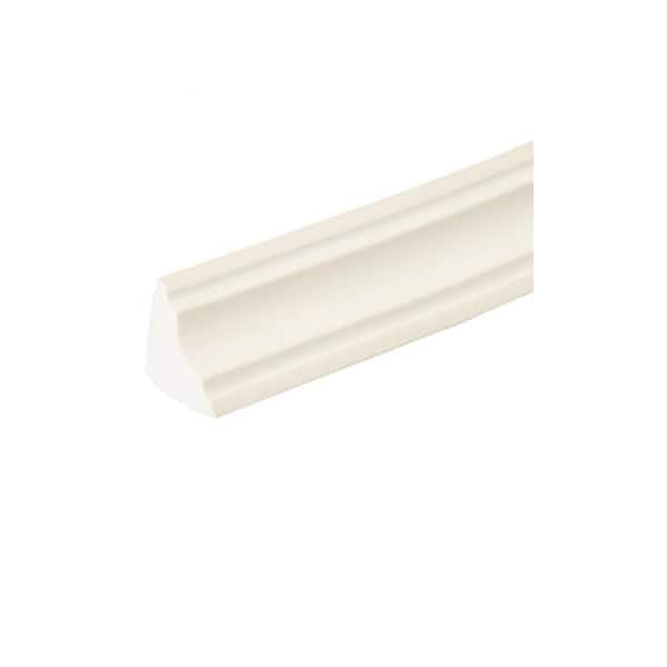 Wellco 1.18 in. x 1.18 in. x 196 in. Creamy White PVC Flexible Crown ...
