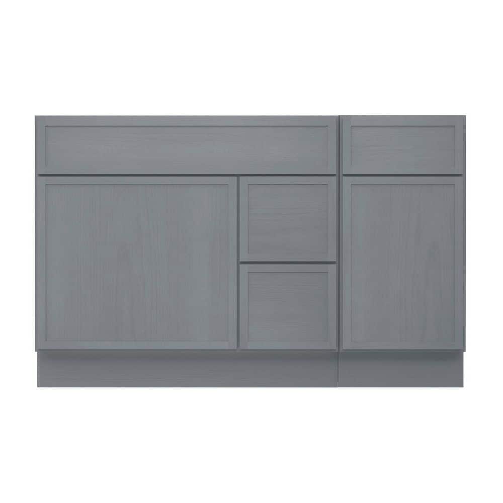 Vanity Art 51 in. W x 21 in. D x 32.5 in. H Bath Vanity Cabinet without ...