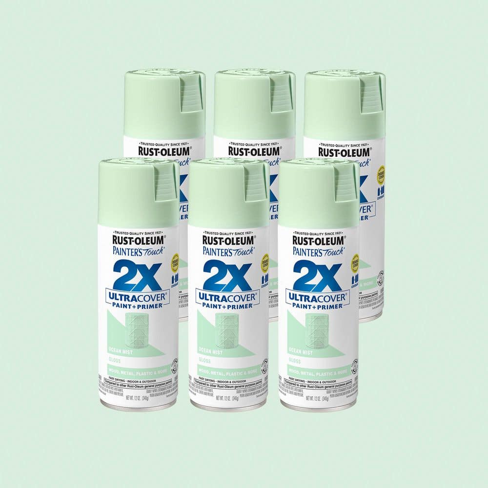 Rust-Oleum Painter's Touch 2X 12 oz. Gloss Ocean Mist General Purpose ...