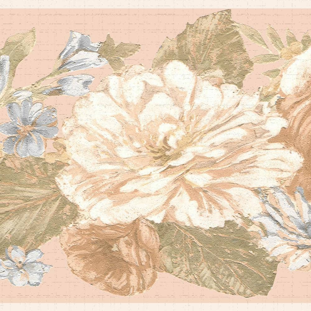 Reviews for Dundee Deco Falkirk Dandy II Beige Blue Flowers on Vine ...