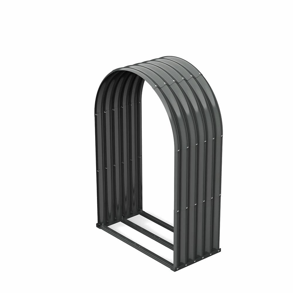 Runesay 36 in. x 18 in. x 54 in. Galvanized Steel Outdoor Corrugated ...