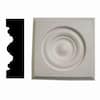 1 in. x 2-3/4 in. x 2-3/4 in. Pine Primed Rosette Corner Block Moulding ...