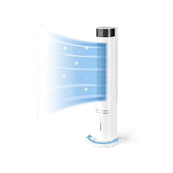 HOMLUX 40.3 in. 3 Fan Speeds Tower Fan in White with Humidifier BD 55 ...