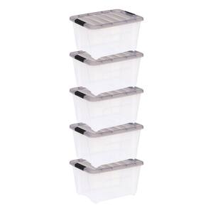 IRIS 12 Qt./3 Gal. Plastic Storage Box with Latching Lid, Clear 500210 ...