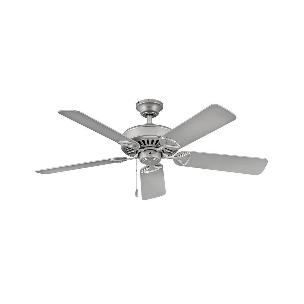 HINKLEY Windward 52 in. Indoor Satin Steel Ceiling Fan Pull Chain ...