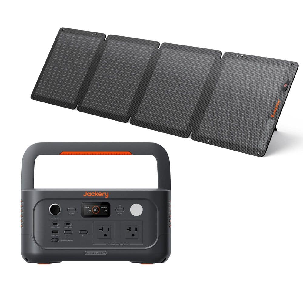 Jackery 500-Watt/1000W Peak Output Push Button Start Solar Generator ...