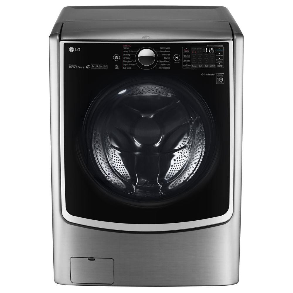 LG 4.5 cu. ft. High-Efficiency Smart Front Load Washer with TurboWash ...