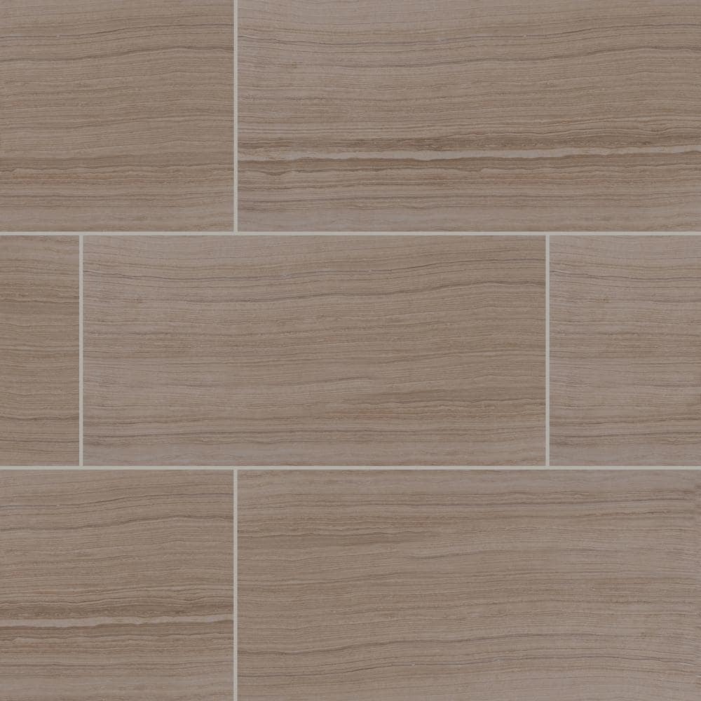 MSI Cresta Beige 12 in. x 24 in. Matte Porcelain Floor and Wall Tile ...