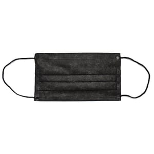 Planet Earth Disposable Adult Face Mask, Solid Black (50-Pack)-MASK ...