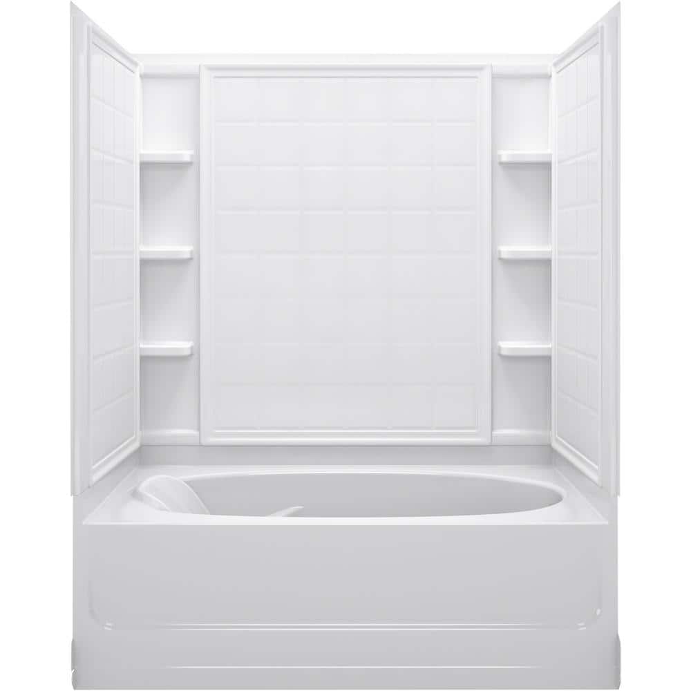 Sterling Ensemble Tile 37-1/2 in. x 60 in. x 54-1/4 in. 3-piece Direct ...
