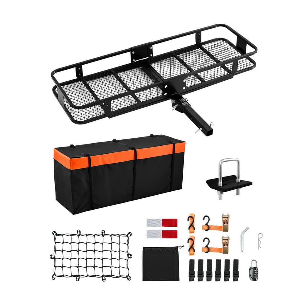 SKYSHALO 60 in. x 20 in. x 6 in., Hitch Cargo Carrier, 500 lbs ...