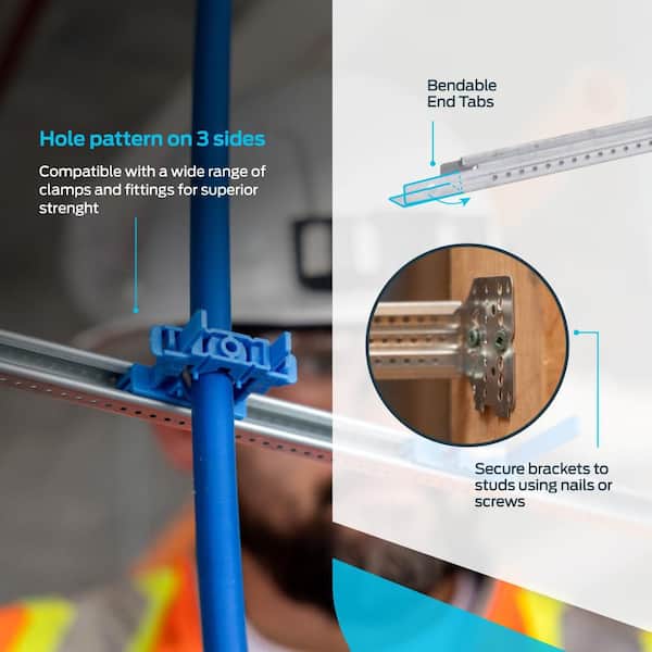 Galvanized Pipe Hanger Brackets Vertical PVC HoldRite GPH200 H 2"