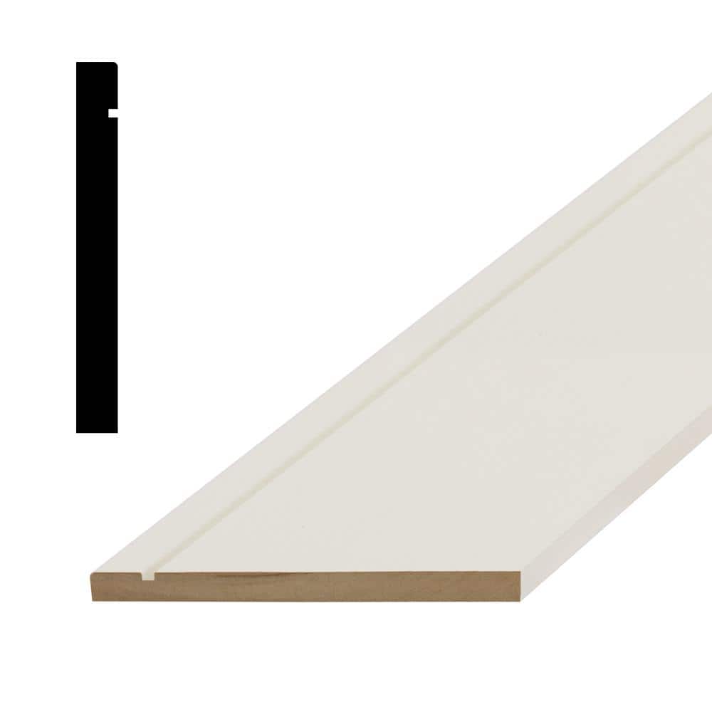 Builder's Choice Modern 291 1/2 in. x 5 in. MDF Baseboard Moulding ...