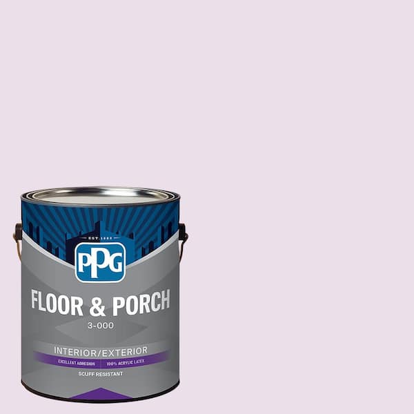 PPG 1 gal. PPG1250-1 Angora Pink Satin Interior/Exterior Floor and ...