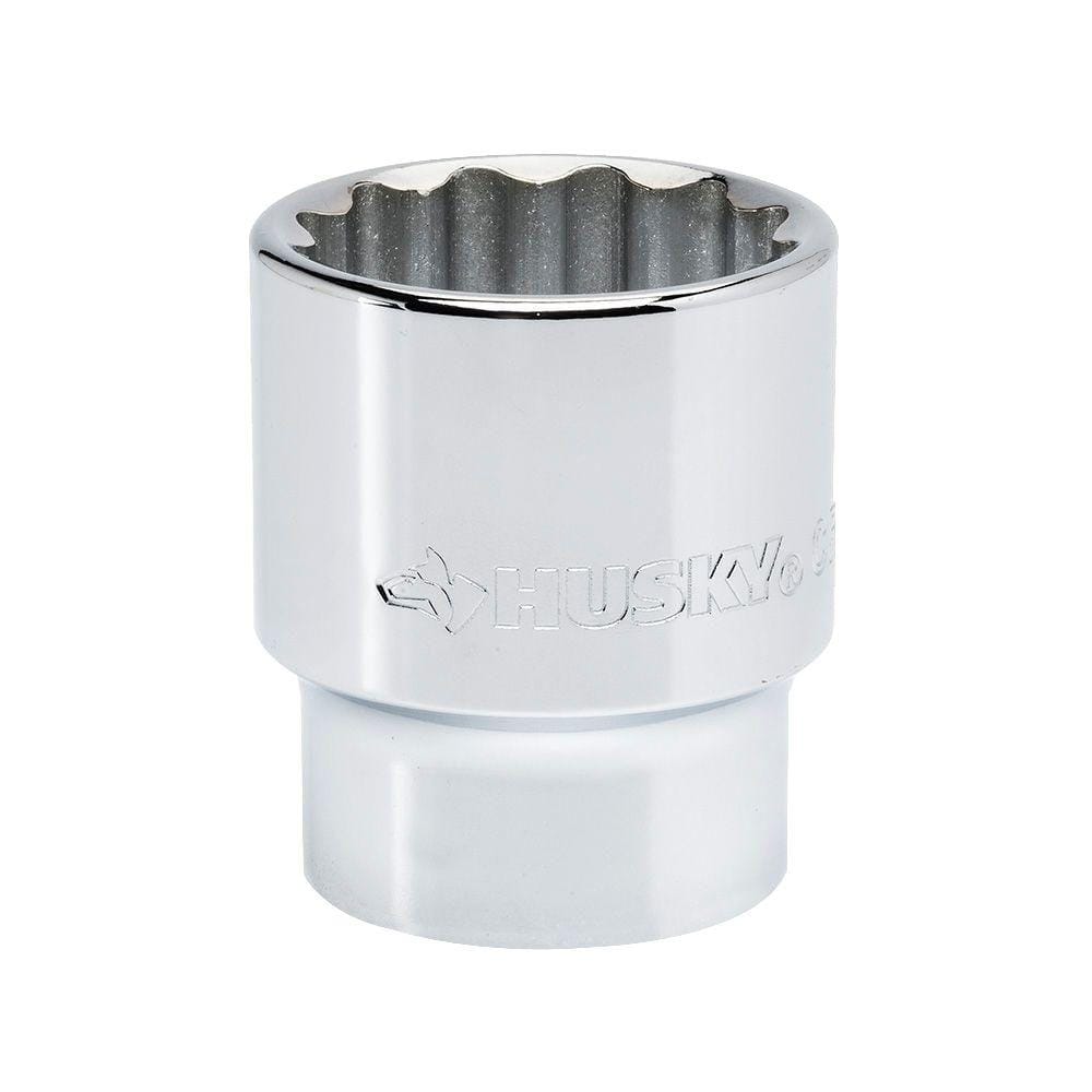 Husky 3/4 in. Drive 1-7/16 in. 12-Point Standard Socket H34D12PT1716 ...