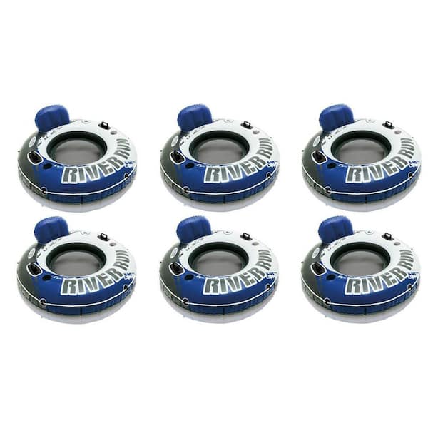 Intex River Run 1 Inflatable Floating Tube Raft for Lake River and Pool ...