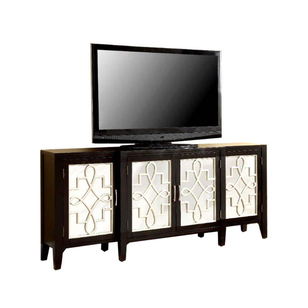 Benjara 72 in. Brown Standard Rectangle Wood Console Table with ...