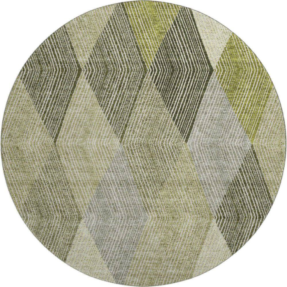 Addison Rugs Mayfield Premium Machine Washable Abstract AMF962 Olive 8 ...