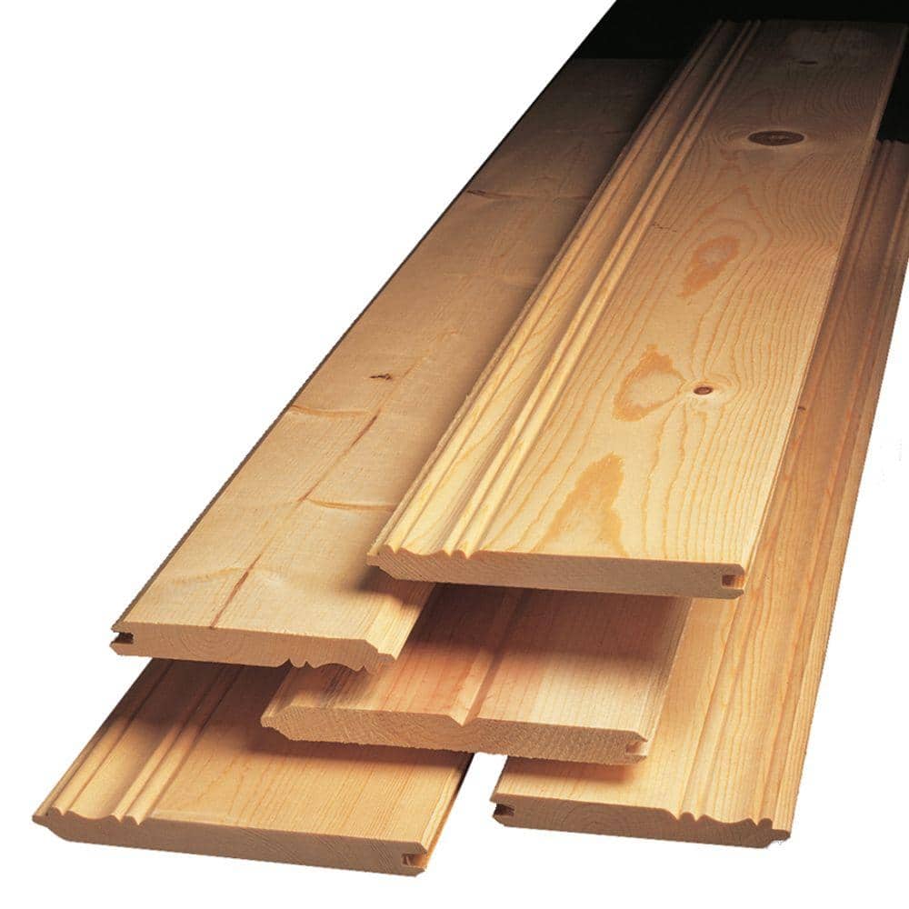 1 in. x 6 in. x 12 ft. #2 and Better Tongue and Groove Board 0006242 ...