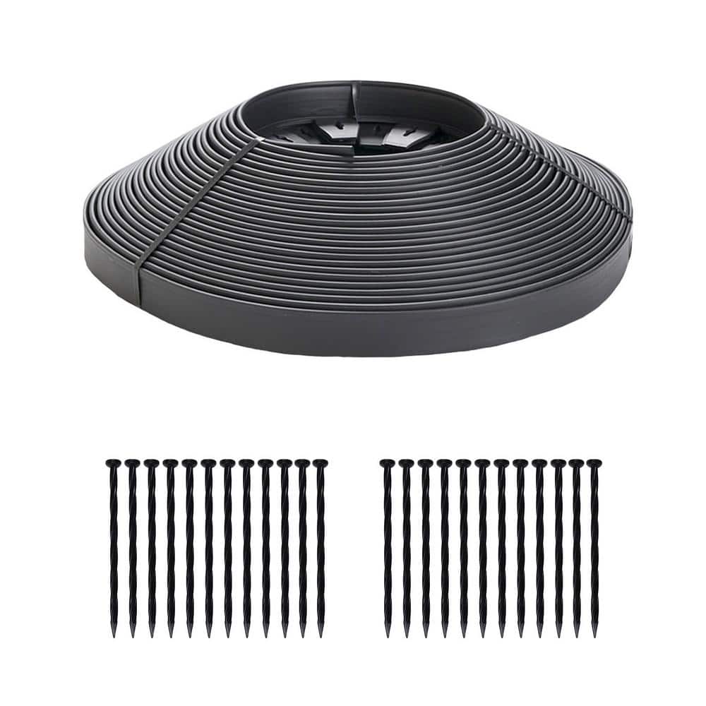 ProFlex 75 ft. L x 2.5 in. W x 1.7 in. H Commercial Grade Black Plastic ...