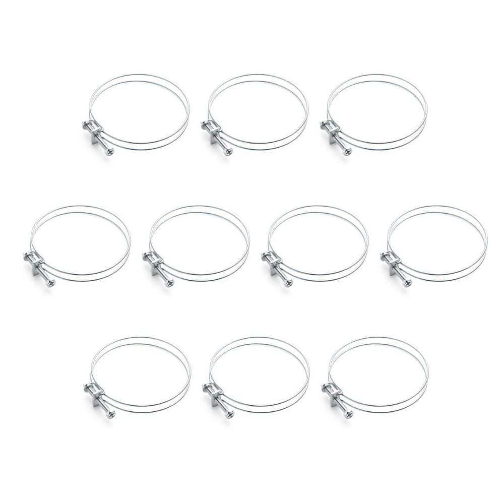 ‎POWERTEC 4 in. Double Wire Hose Clamp for Dust Collection Systems (10-Pack) 70101-P2 - The Home ...
