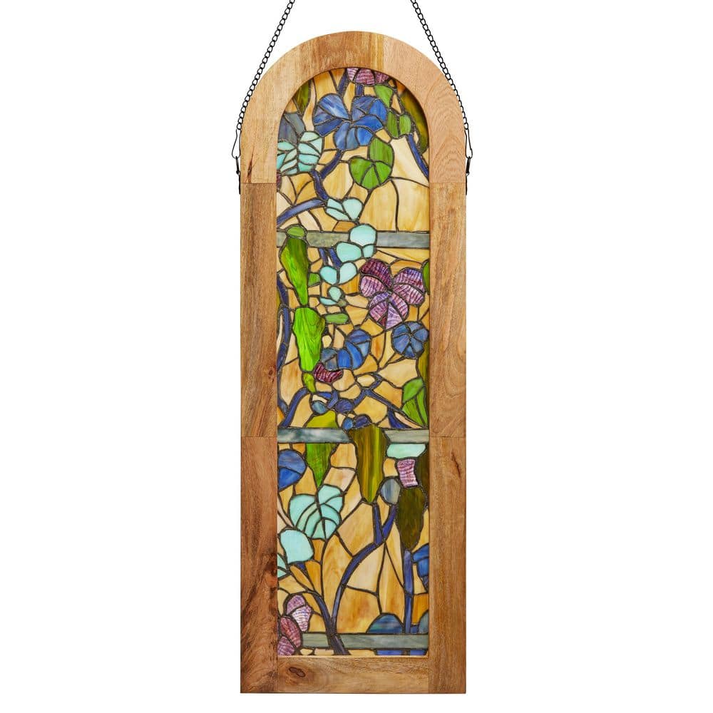 Reviews for River of Goods Fruitful Grapevine Multicolor Stained Glass ...