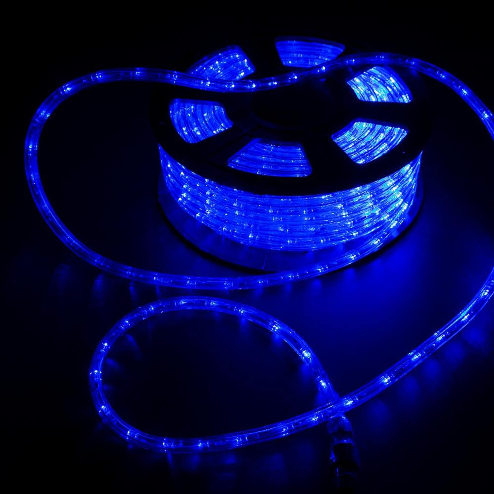 walsport Outdoor 150 ft. 110-Volt Plug-In Blue Color Changing Light LED ...
